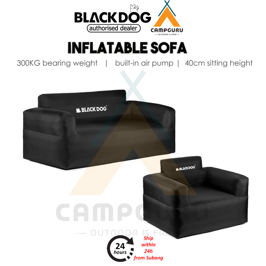 Blackdog Inflatable Sofa with Built-in Pump Self-inflate Single Double ...