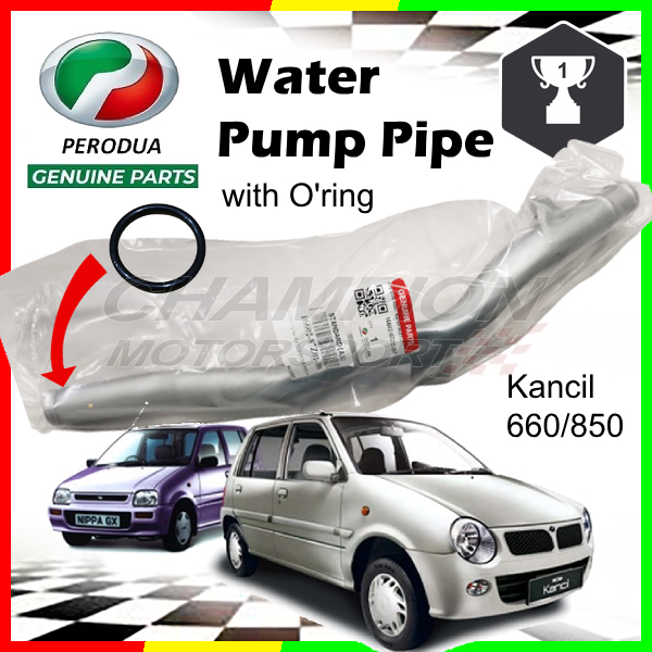 Original Perodua Kancil 660 850 Water Pump Pipe with Oring 2x22mm 16602 ...