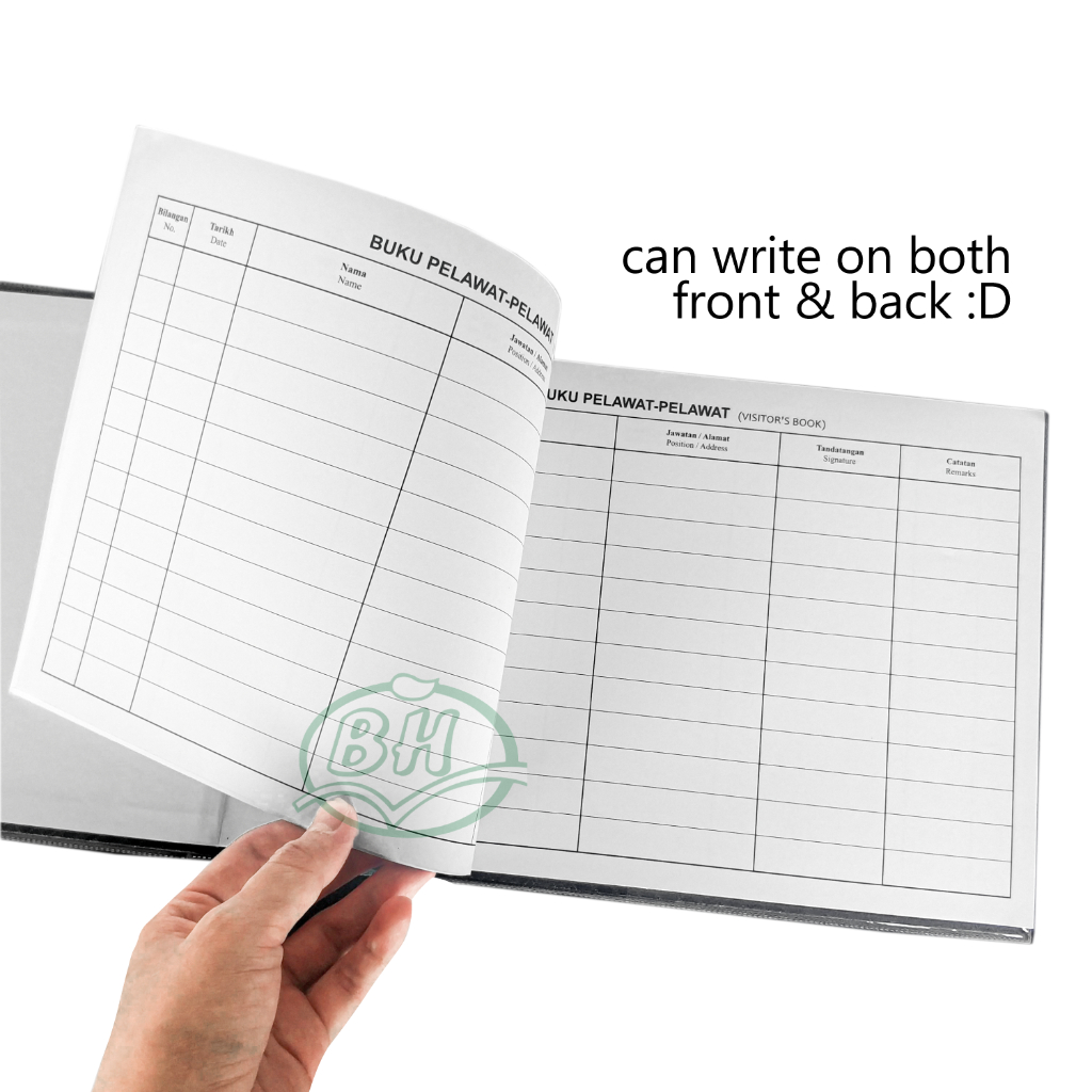 Buku Pelawat/Guest Book VIP 100gsm 100's (Visitor Book) for Guests ...