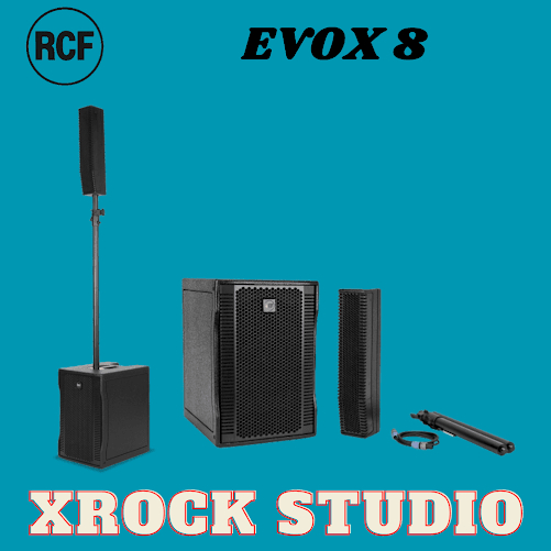 RCF Evox 8 Compact Active Two-Way PA Speaker With Bass System ( EVOX-8 ...
