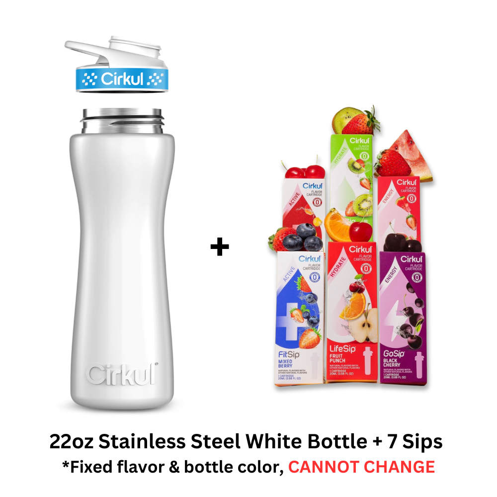 [STARTER KIT] CIRKUL Hydration Water Bottle, Flavored Water Bottle ...