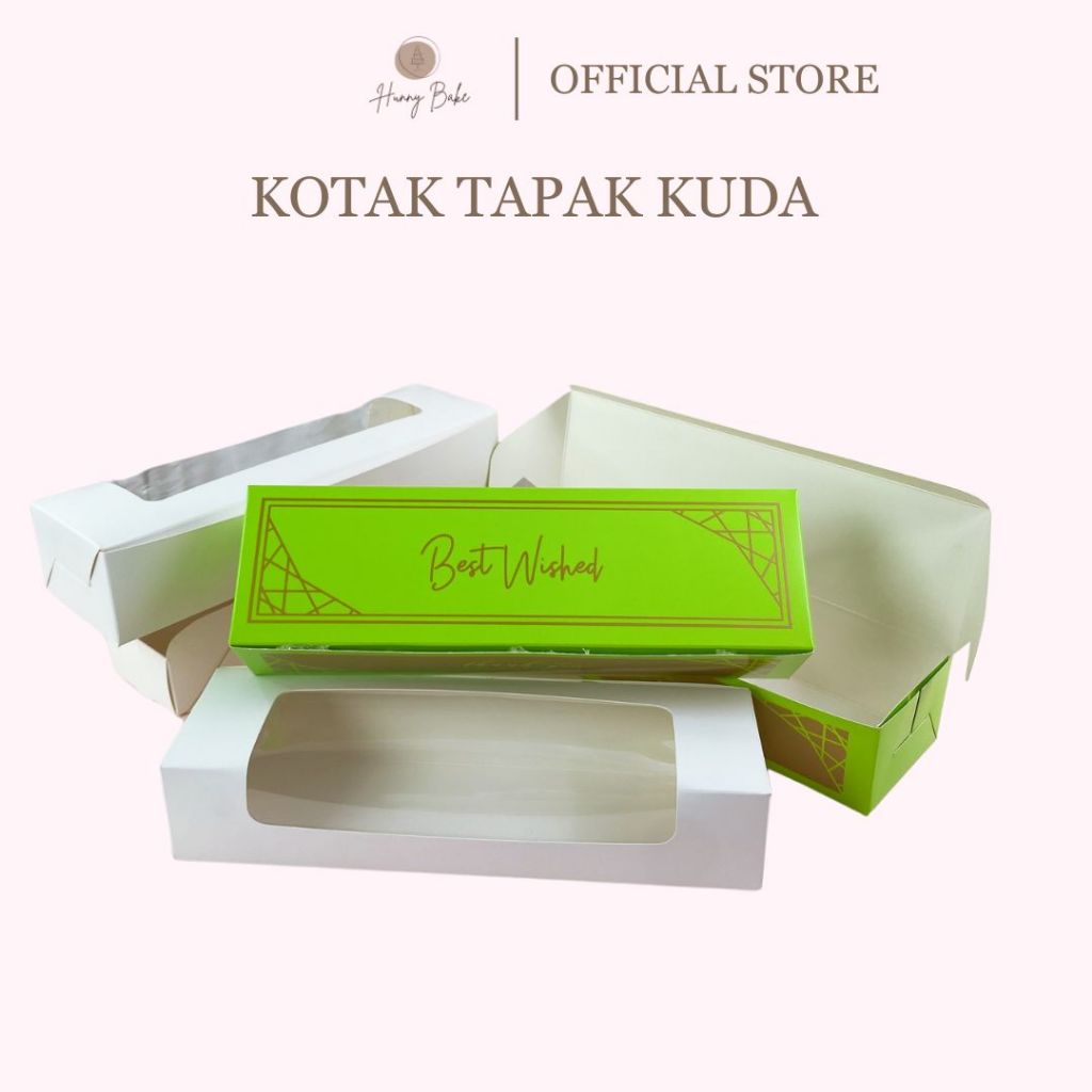 10pcs/Set Kotak Tapak Kuda Kotak Kuih Kotak Raya Kotak Brownies/ Kek ...