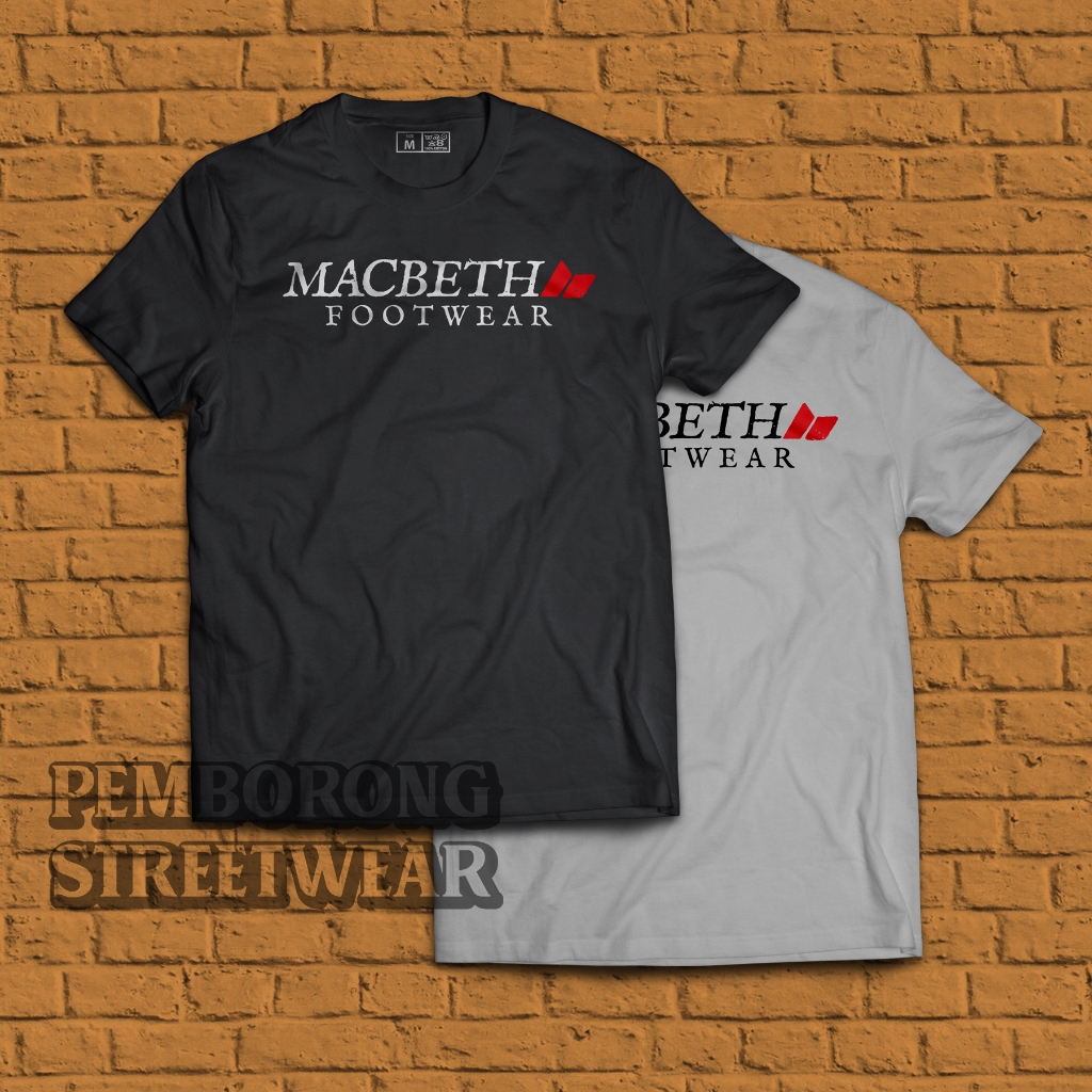 190gsm READY STOCK T-Shirt Brand MACBETH | Shopee Malaysia