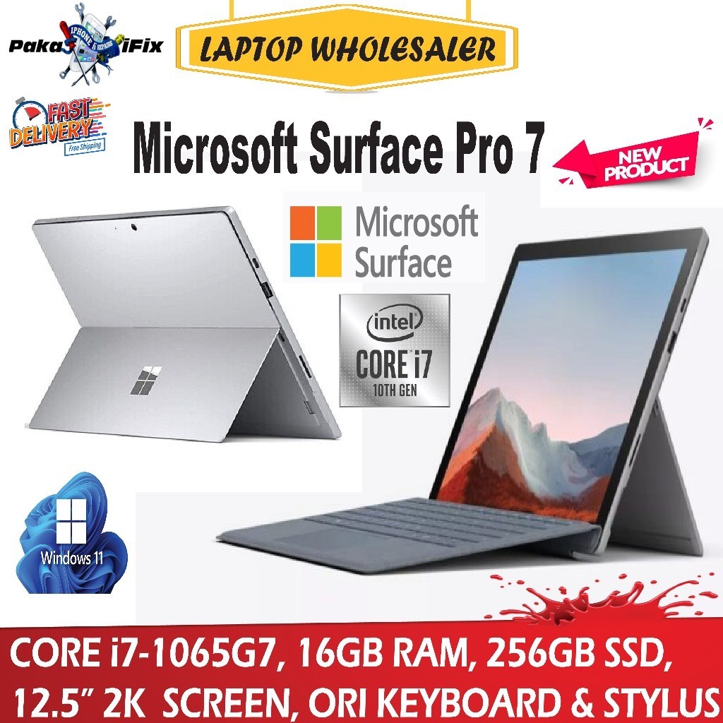 Microsoft Surface Pro 7 Plus | Pro 7 | Pro 6 | Pro 5 | Pro 4 (Core i7-11 Gen, 16GB, 1TB SSD ...