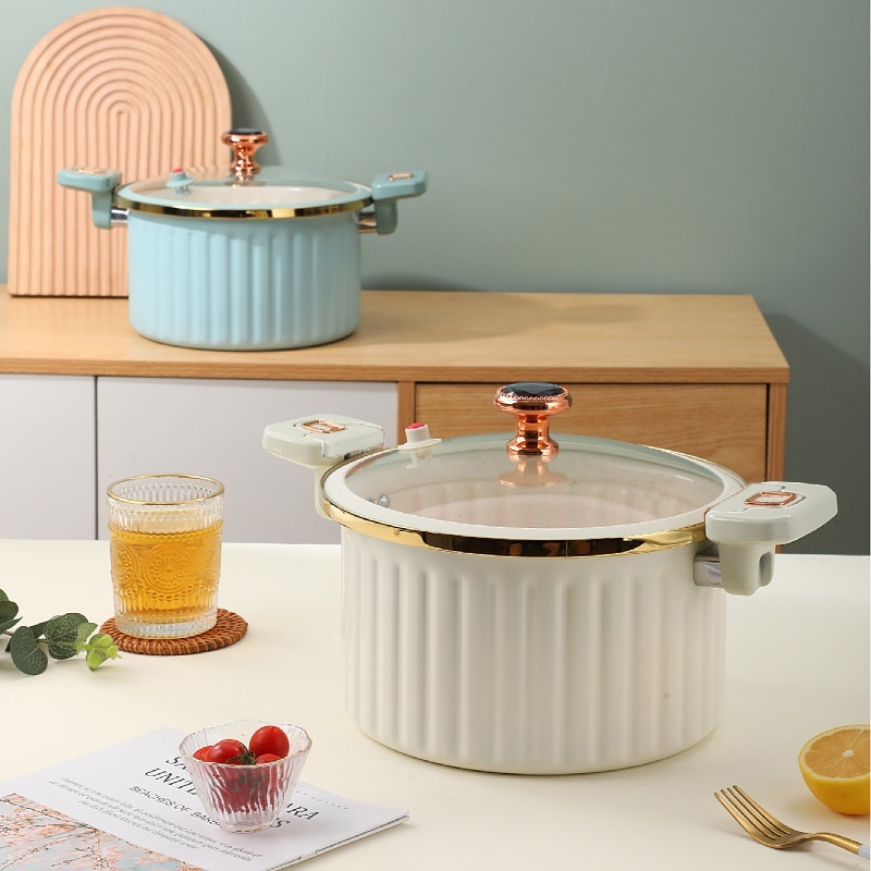 10L Non-Stick Micro Pressure Pot RomaStyle Multifunction Stew Pot ...