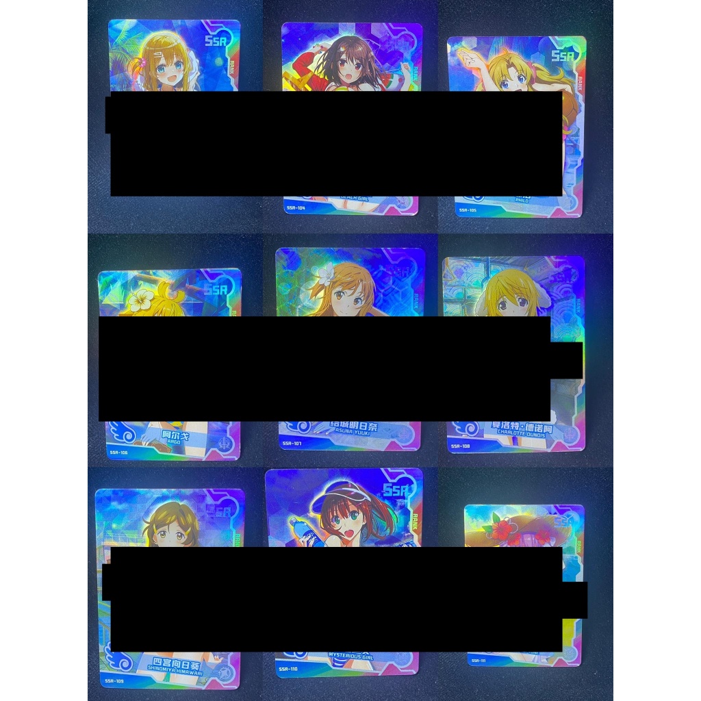 🔥现货Ready Stodk🔥少女派对vol2-3 Girl Party SSR 闪卡Anime Waifu Card！！Shiny card ...