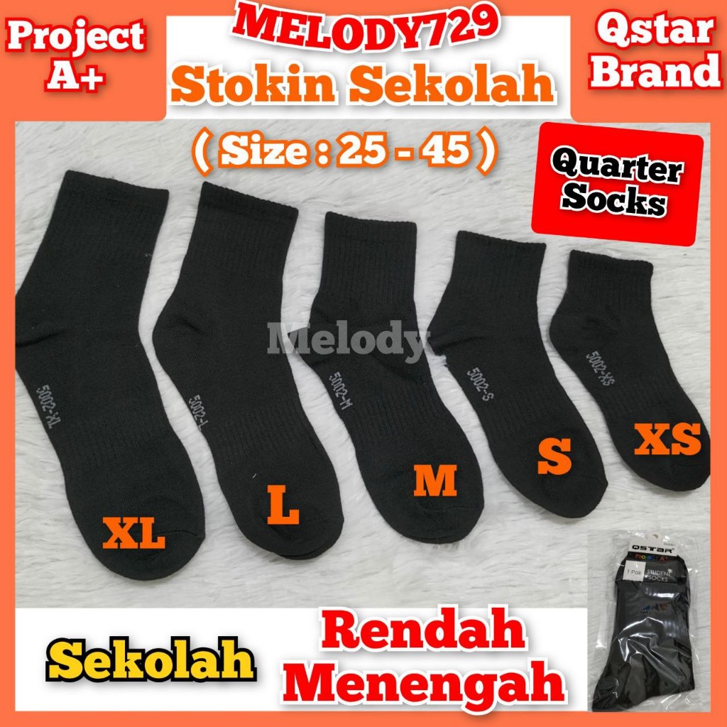 [ MELODY729 ] SS5002 Stokin Hitam Stokin Sekolah Rendah Menengah ...