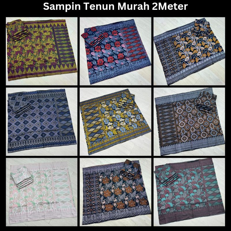 Sampin Tenun Raya Murah 2Meter/Sampin Songket 3D/Sampin Nikah/Sampin ...