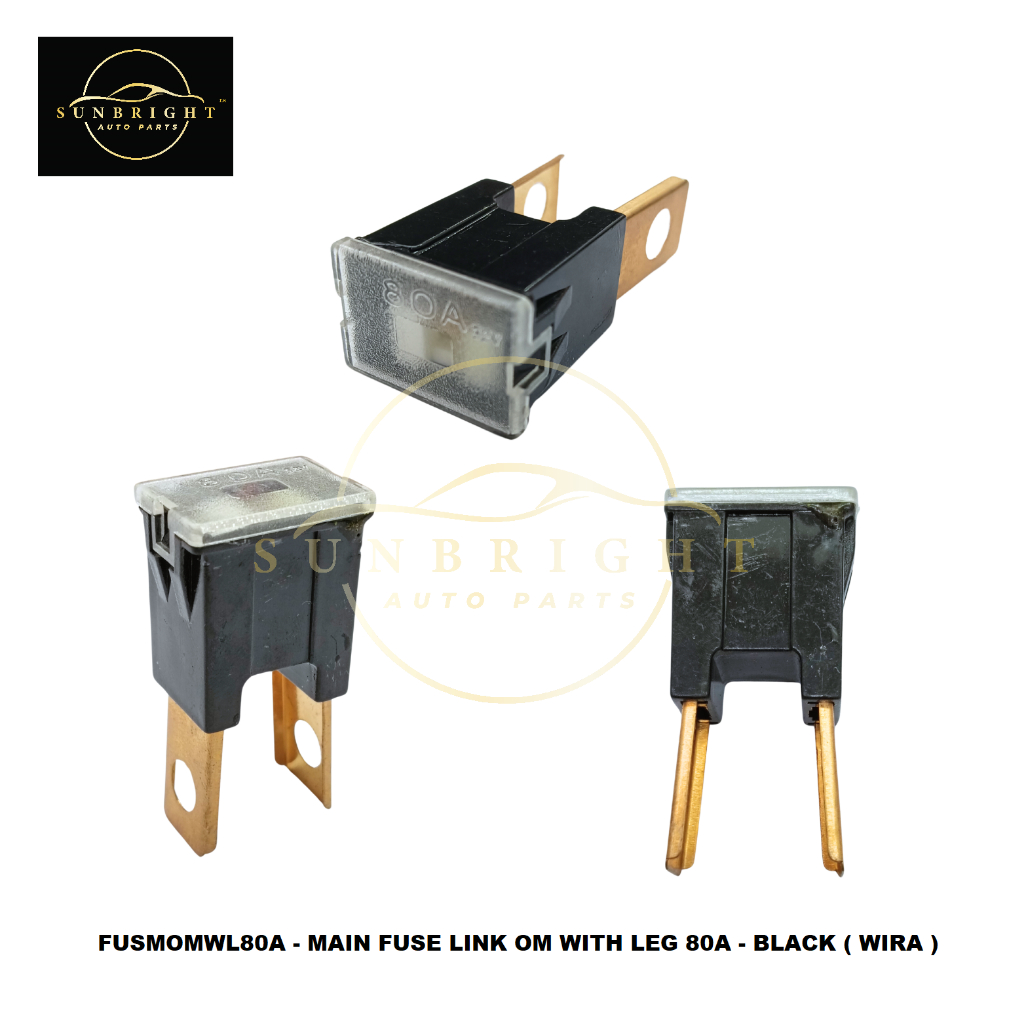 MAIN FUSE LINK OM WITH LEG 80A - BLACK ( WIRA ) | Shopee Malaysia