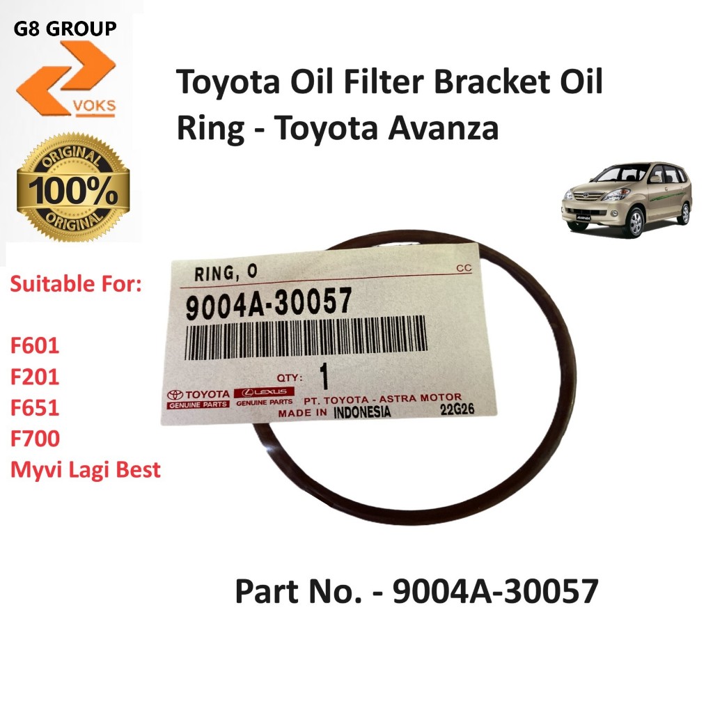 Toyota Oil Filter Bracket O Ring - Toyota Avanza ( 9004A-30057 ...
