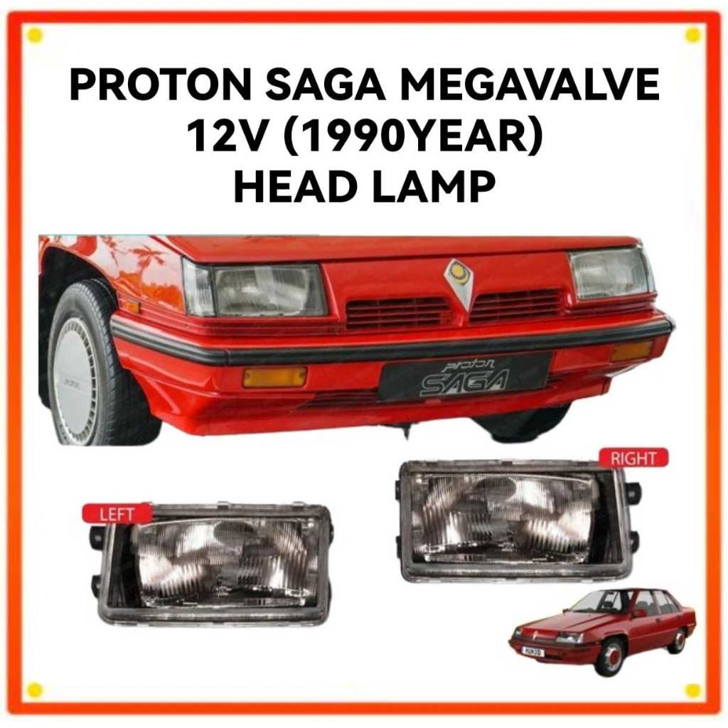 Proton Saga Megavalve 12V 1990 Year First Old Model Front Head Light ...
