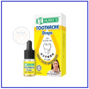 Hurix's Toothache Drops 2ml (with Clove Oil) | Shopee Malaysia
