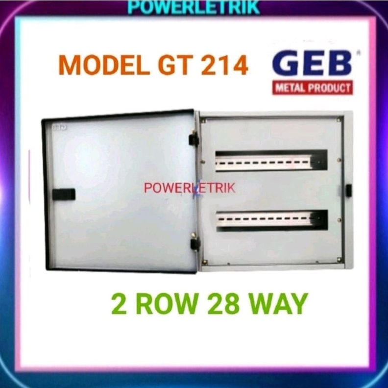 *READY STOCK* GEB GT 214 METALCLAD DB 2ROW 28WAY MCB DISTRIBUTION BOX ...