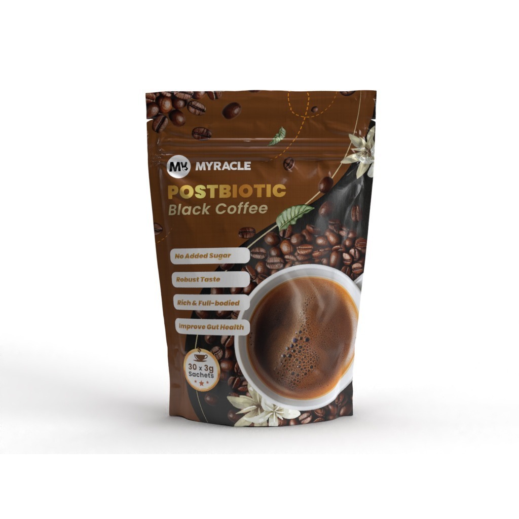 My Myracle Postbiotic Black Coffee (3g x 30 sachet) | Shopee Malaysia