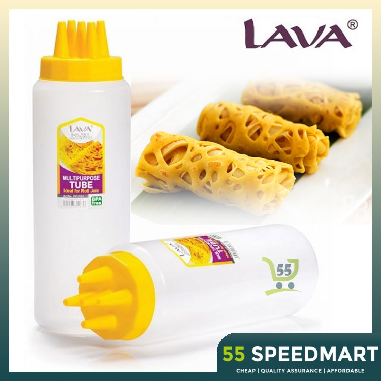 𝟱𝟱𝗦𝗣𝗘𝗘𝗗𝗠𝗔𝗥𝗧 LAVA MULTIPURPOSE TUBE ACUAN ROTI JALA SQUEEZER PLASTIC ...