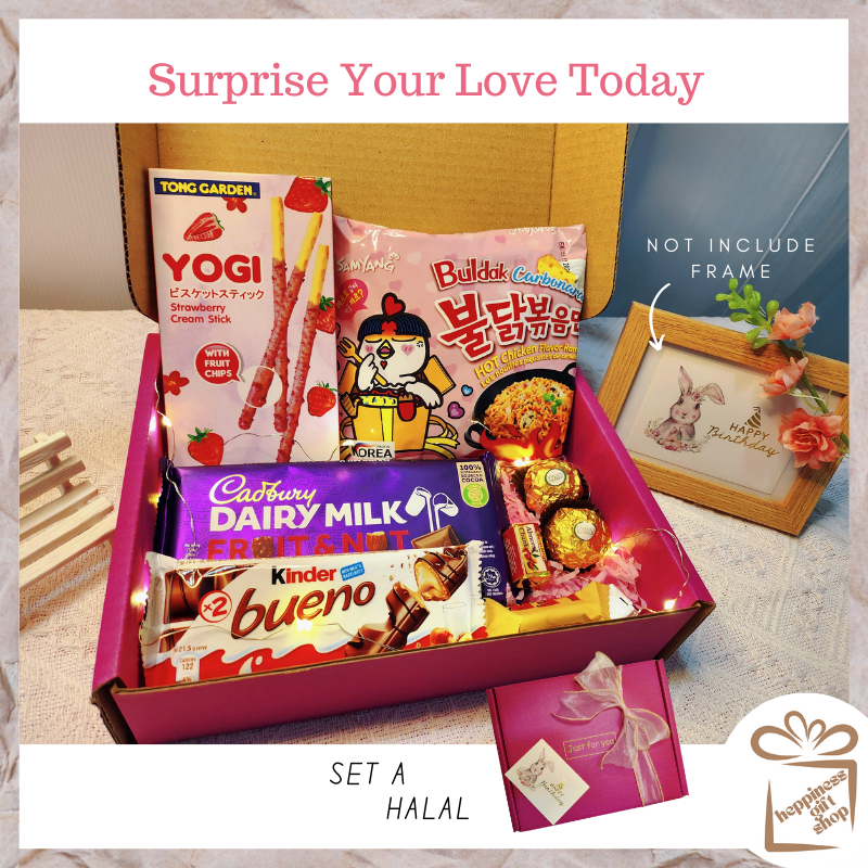 Ramen Samyang gift set for Birthday | Bestie | hadiah coklat set ...