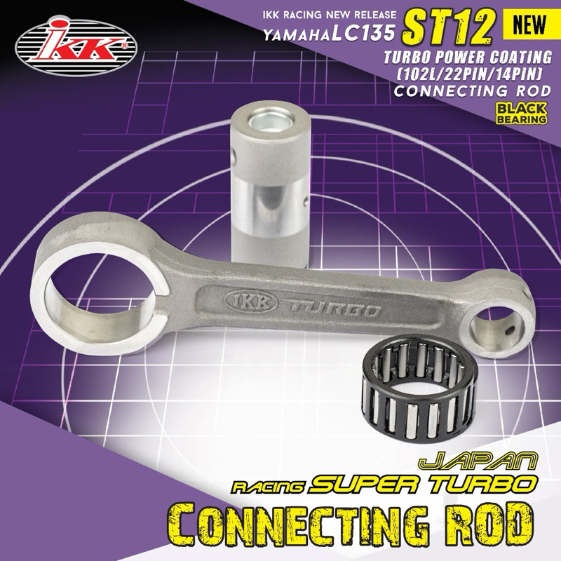 NEW IKK LC135 4s 5s / Y15 Fz150 / LC CONNECTING ROD 102L / 103L ( ROD ...
