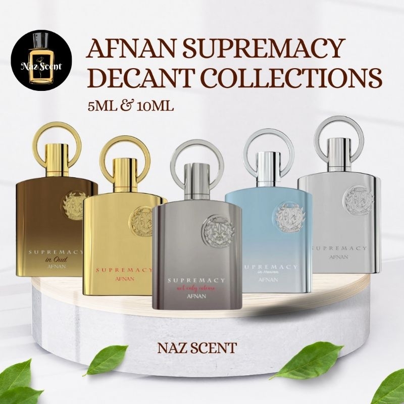 Afnan Supremacy Decant Collections ( Not Only Intense / Silver / Gold / In Heaven / In Oud ...