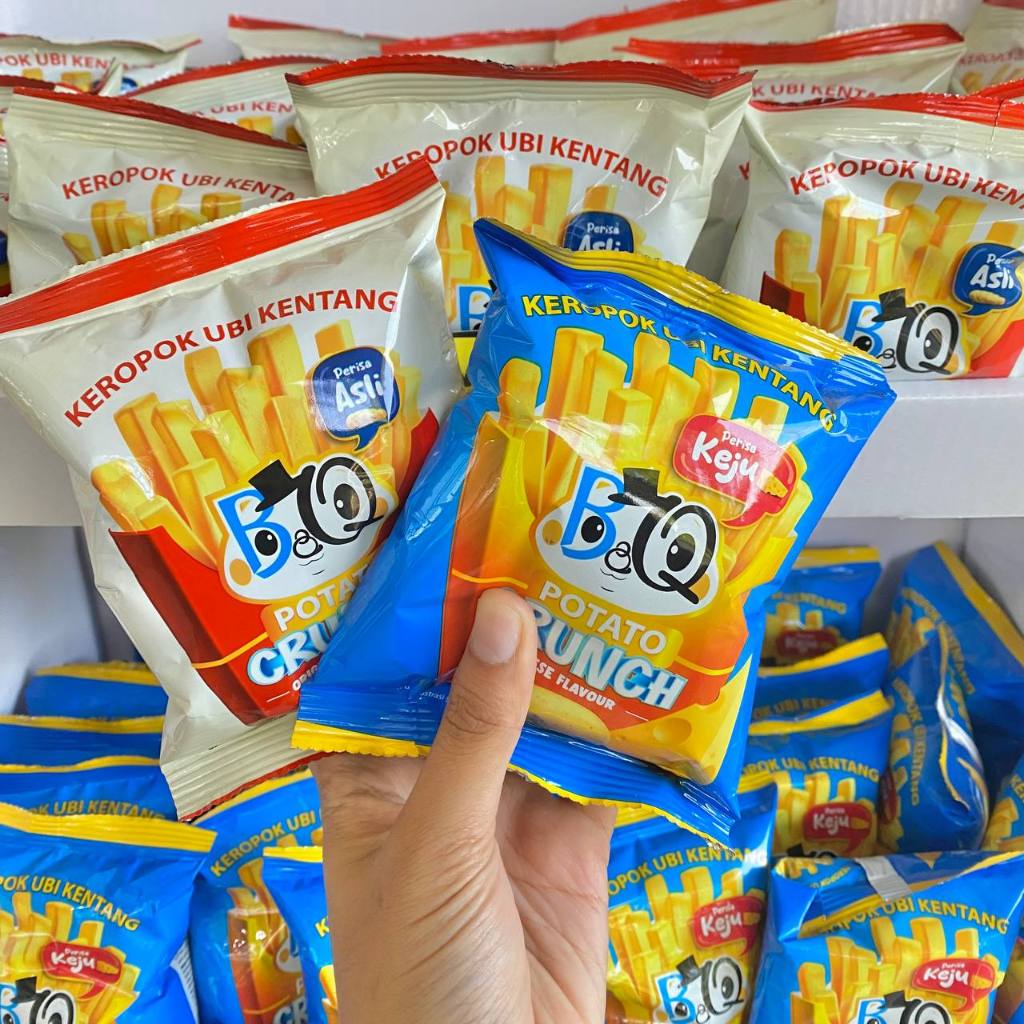 BQ Potato Crunch (15g x 5 pcs) 2 flavors - Original & Cheese | Shopee ...