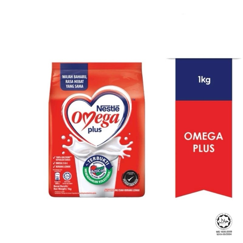 [Exp 30/11/2024]Nestle Omega Plus Milk Powder Softpack 1kg | Shopee ...