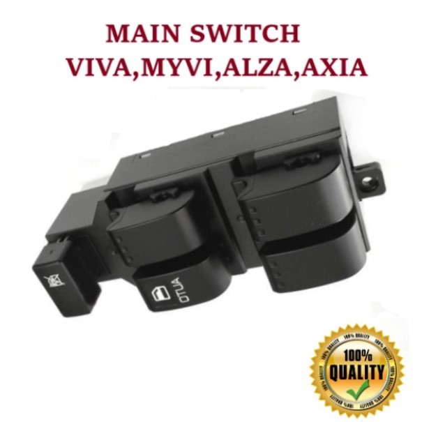POWER WINDOW MAIN SWITCH HKM PERODUA GENUINE MYVI /VIVA /ALZA/ AXIA ...