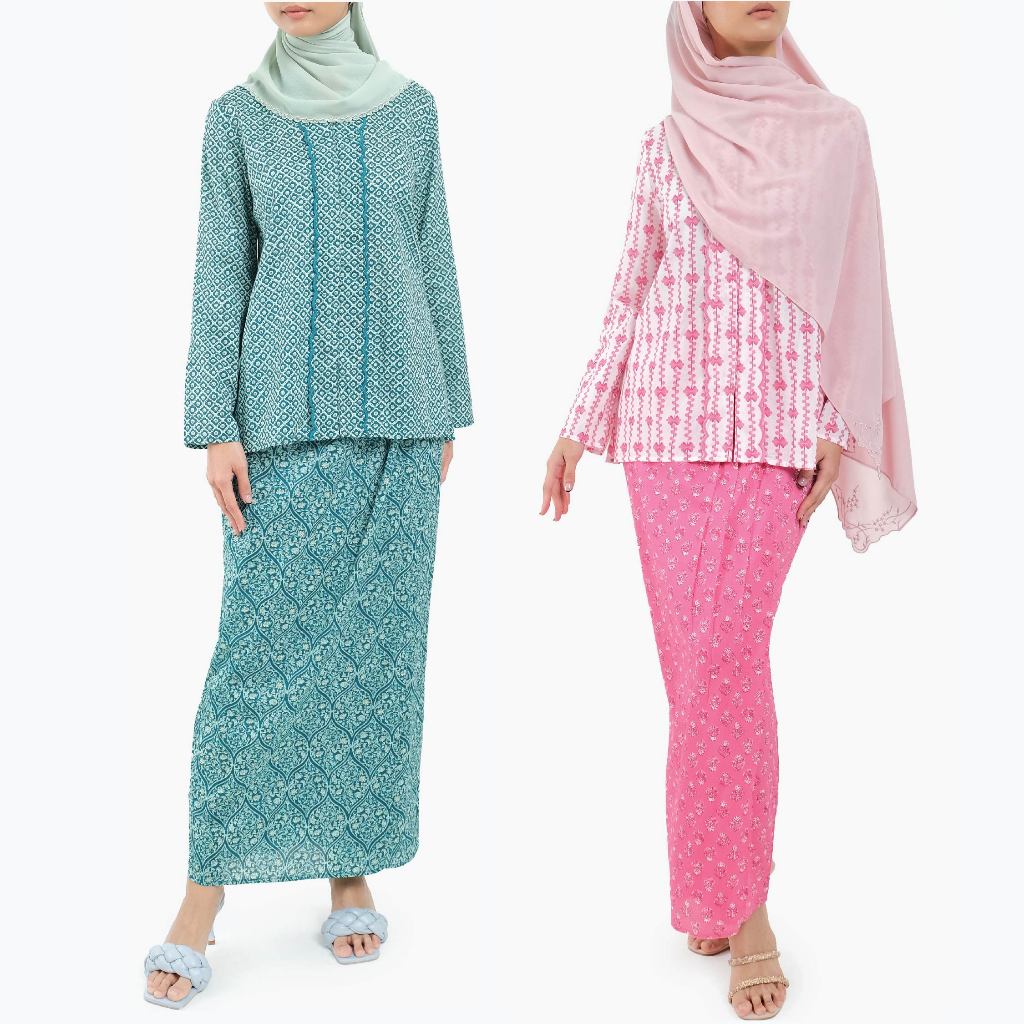 Poplook PREMIUM COTTON Gayong Blouse & Skirt | Shopee Malaysia