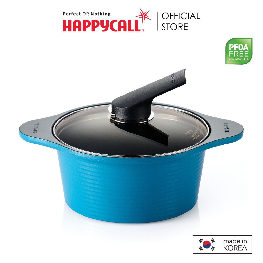HAPPYCALL Alumite Stock Pot - Blue (20cm) 3003-0011 | Shopee Malaysia