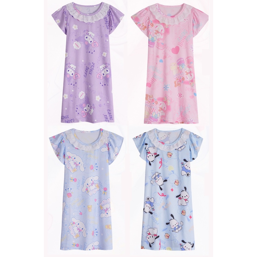 Socute Kuromi Pyjamas Sleeping Wear Melody Cinnamoroll Pochacco Sleep ...
