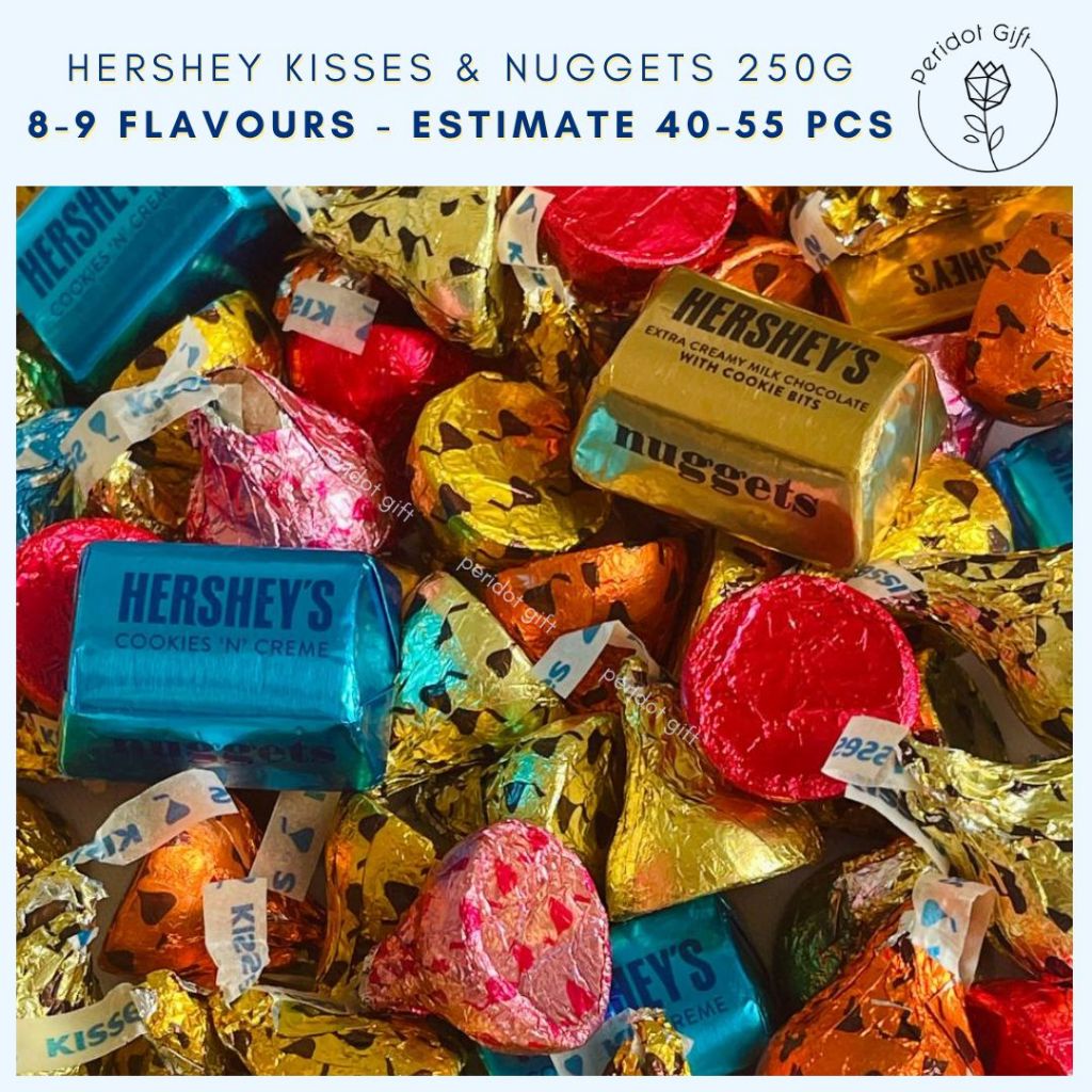 Hershey's Kisses & Nuggets 250g - Mix Flavours Bulk Chocolate Pack ...