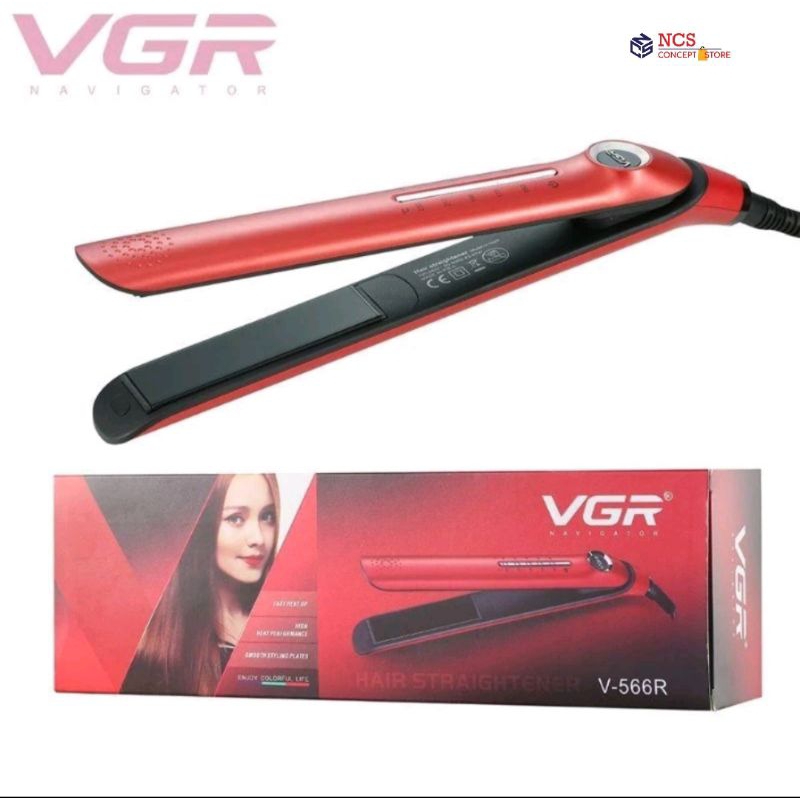 VGR V-566 Professional Hair Straightener Ceramic Coated Plate Flat Iron Curler | Shopee Malaysia