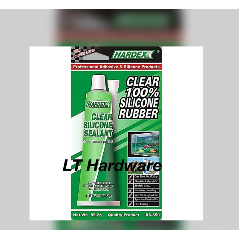 HARDEX Clear Silicone Sealant Tube RS850 82.5g | Shopee Malaysia