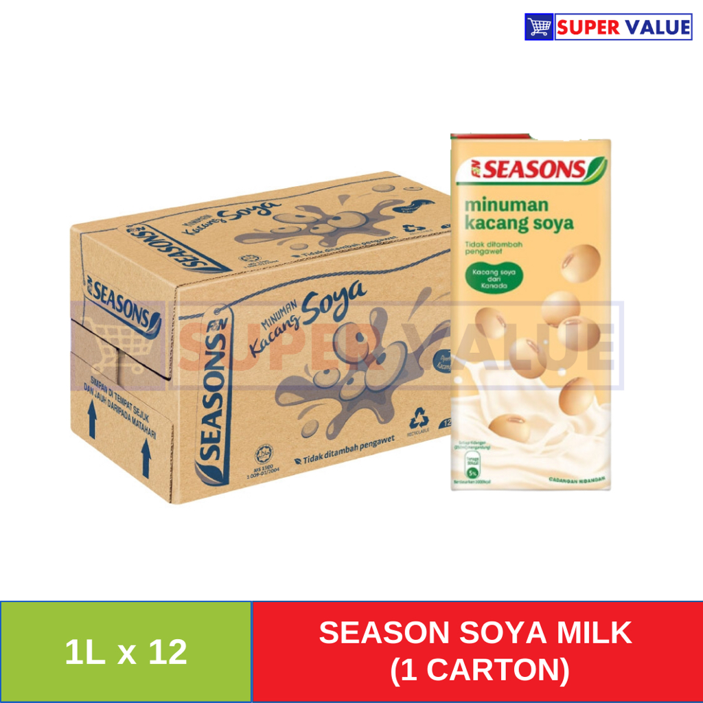 F&N Season 1L x 12 Carton - Assorted Asian Drinks, Air Kotak, Ready-To ...