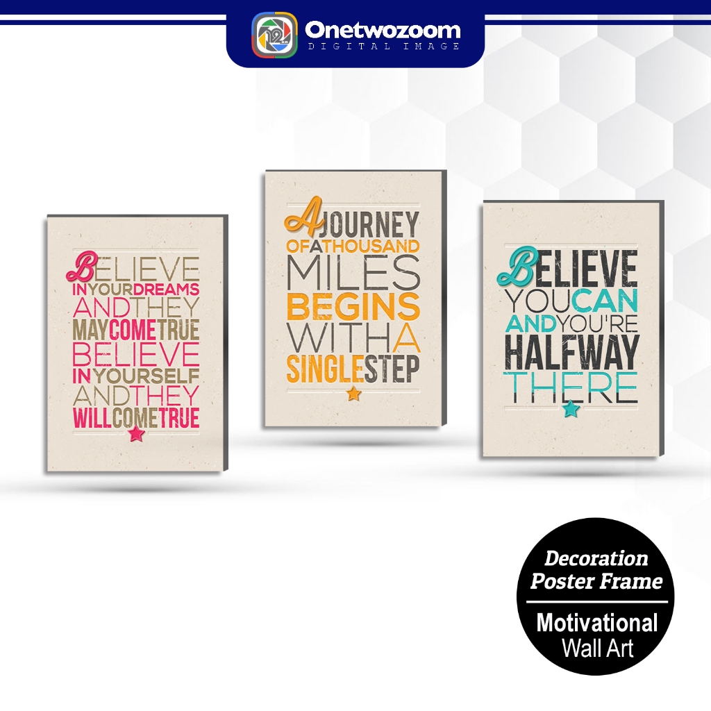 Motivational Poster Frame | Inspiration Wall Art Decor | Classroom ...