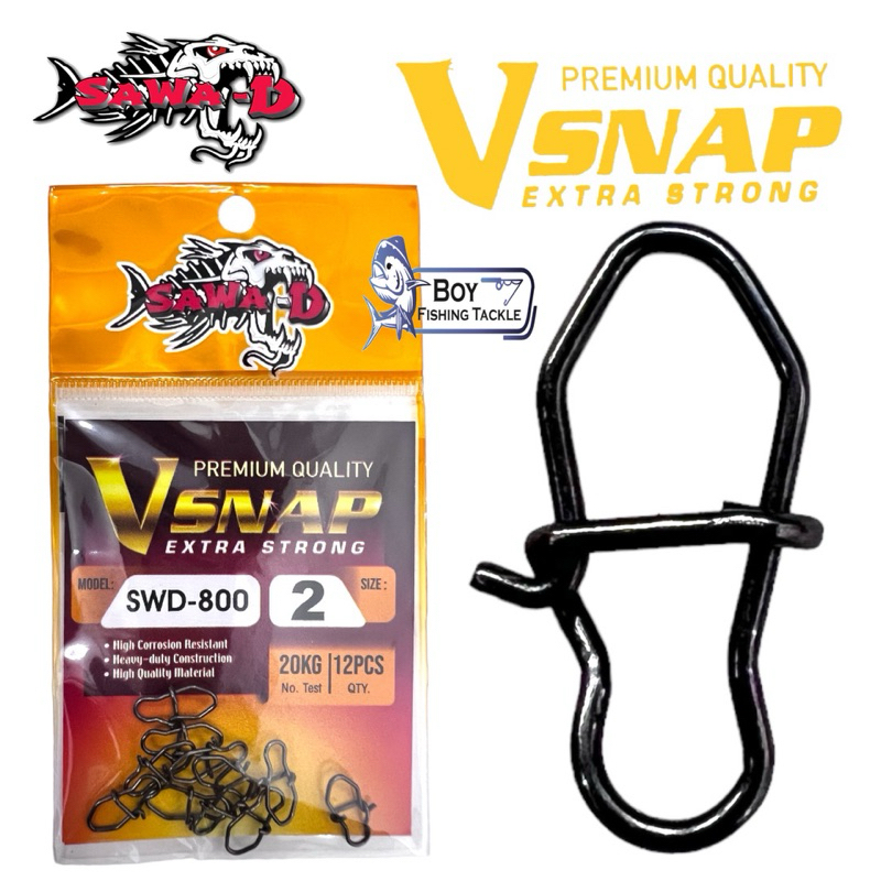 SAWA-D V SNAP EXTRA STRONG SNAP FISHING SNAP SAWAD SWD-800 | Shopee Malaysia