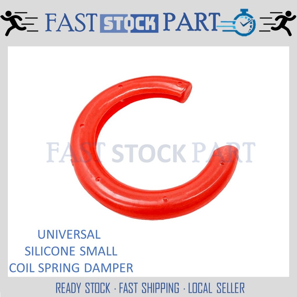1PC UNIVERSAL RED SILICONE COIL SPRING DAMPER -PROTON/PERODUA/HONDA ...