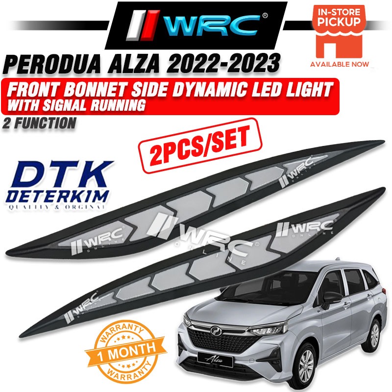 DTK-A26 Perodua Alza 2022 - 2023 Front Bonnet Side Dynamic Led Light ...