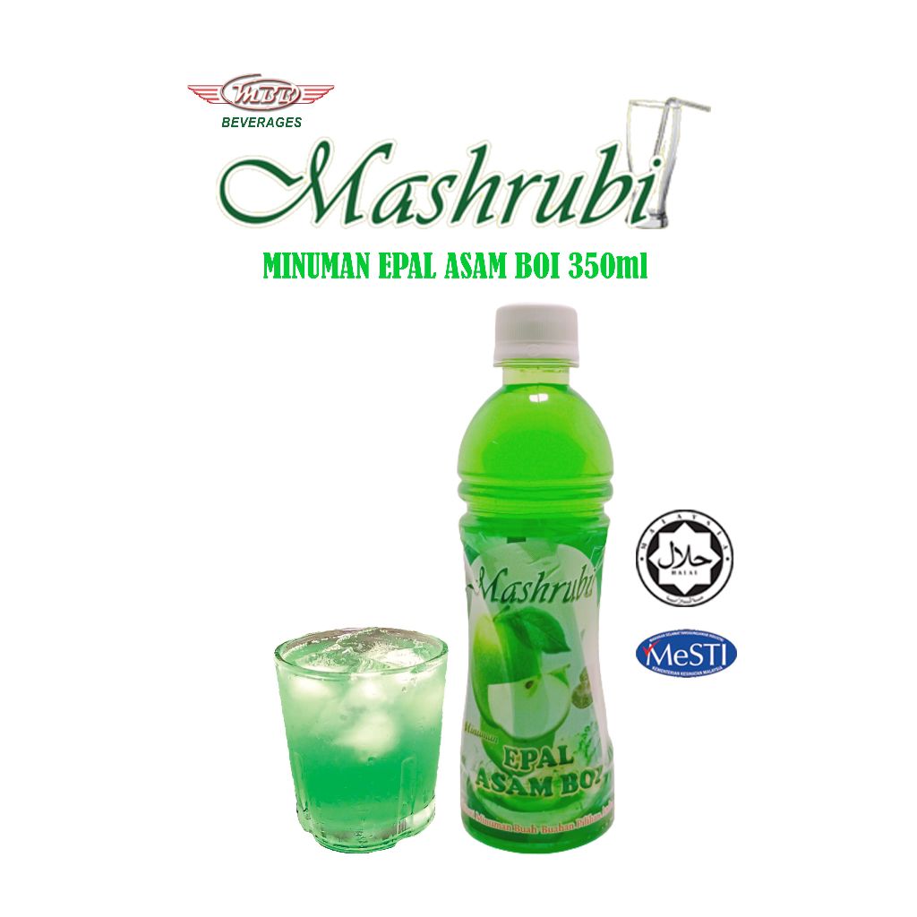 MASHRUBI Minuman Jus Epal Asam Boi / Apple Sourplum Juice Drinks 350ml ...