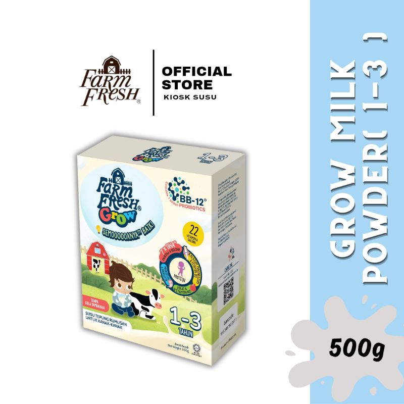 Farm Fresh Grow Milk Powder 1-3 Years Old/500g | Shopee Malaysia