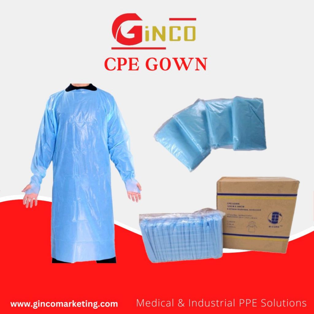 GINCO Disposable CPE Gown [1ctn] PPE Suit PPE Isolation Gown Plastic ...