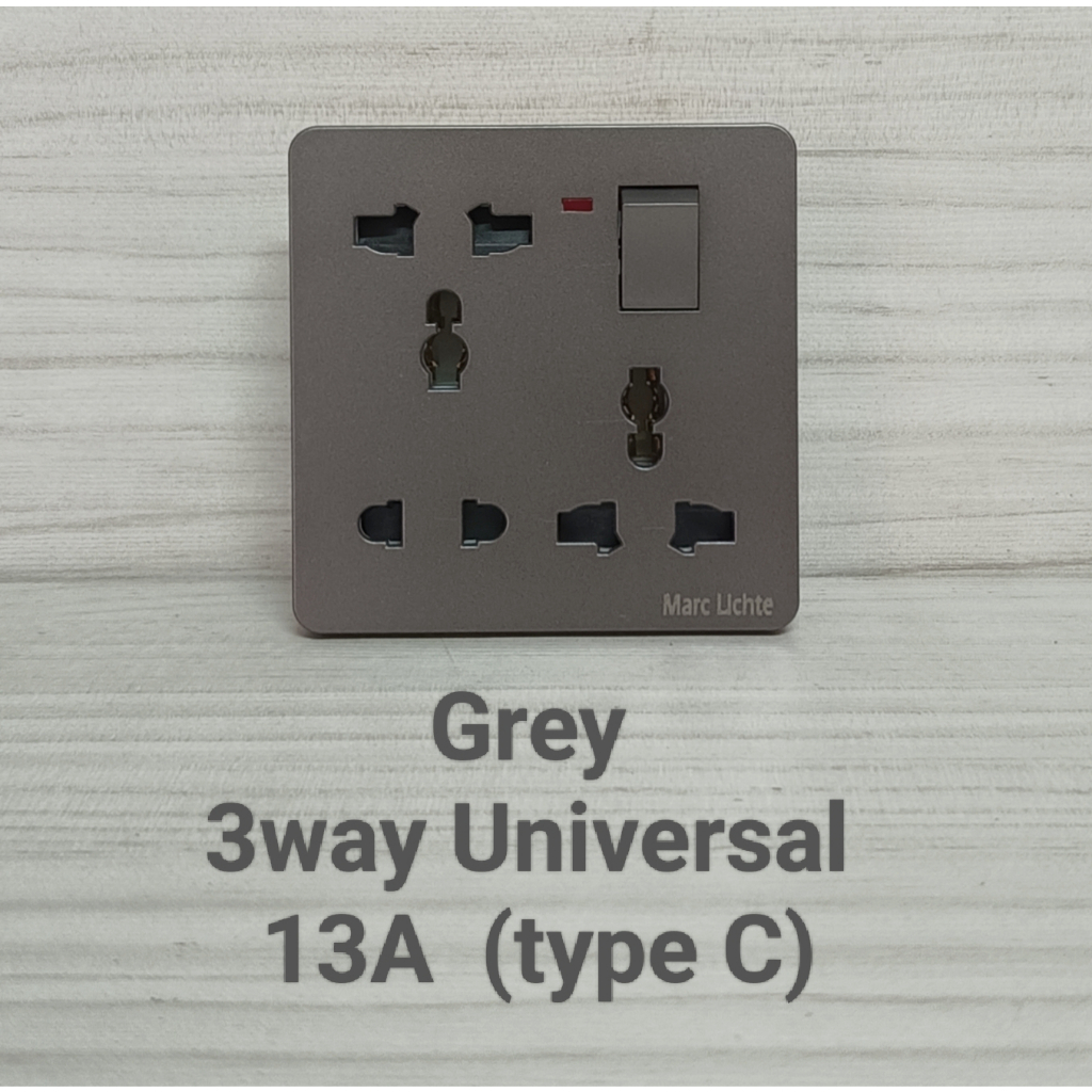 Malaysia Socket 13A Universal 15A Usb Type-C Water Heater Switch White ...