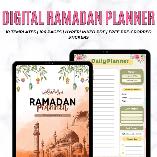 2024 Digital Ramadan Planner Journal | 1445 Hijrah | Daily Monthly ...