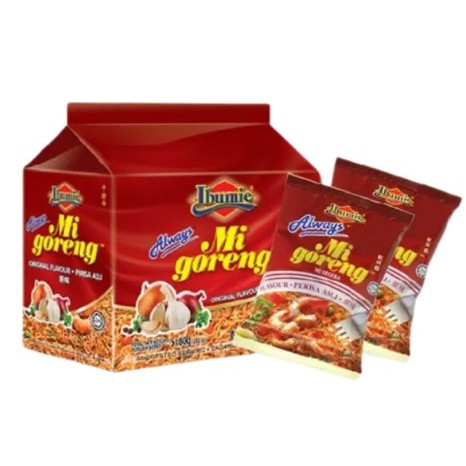 IBUMIE Mi Goreng Perisa Asli/Original Flavor 80g x 5s Packs | Shopee ...