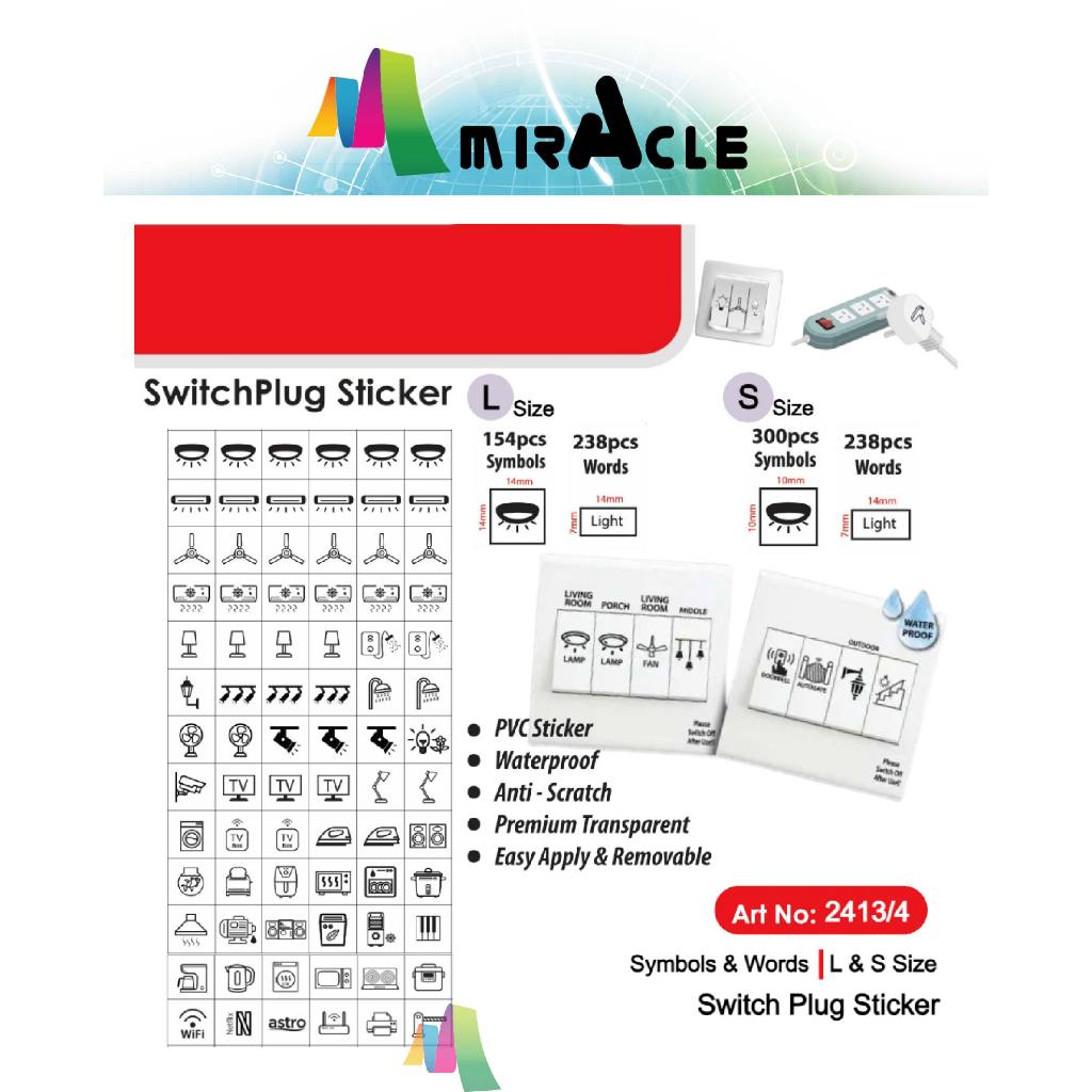 Switch Plug Label Sticker / Switch Plug Symbol Sticker / Suis Label ...