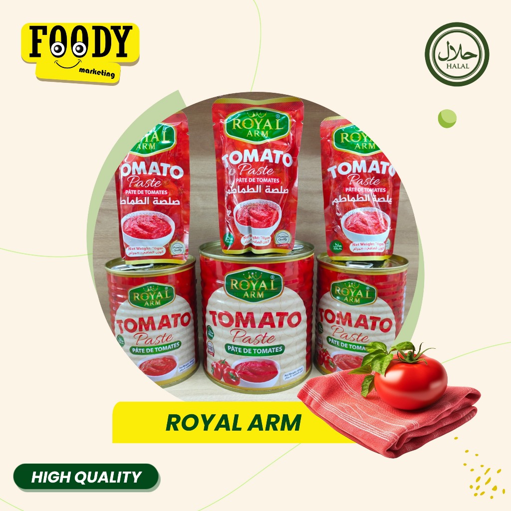 Royal Arm High Quality Tomato Paste 70g/210g/400g/800g | Shopee Malaysia
