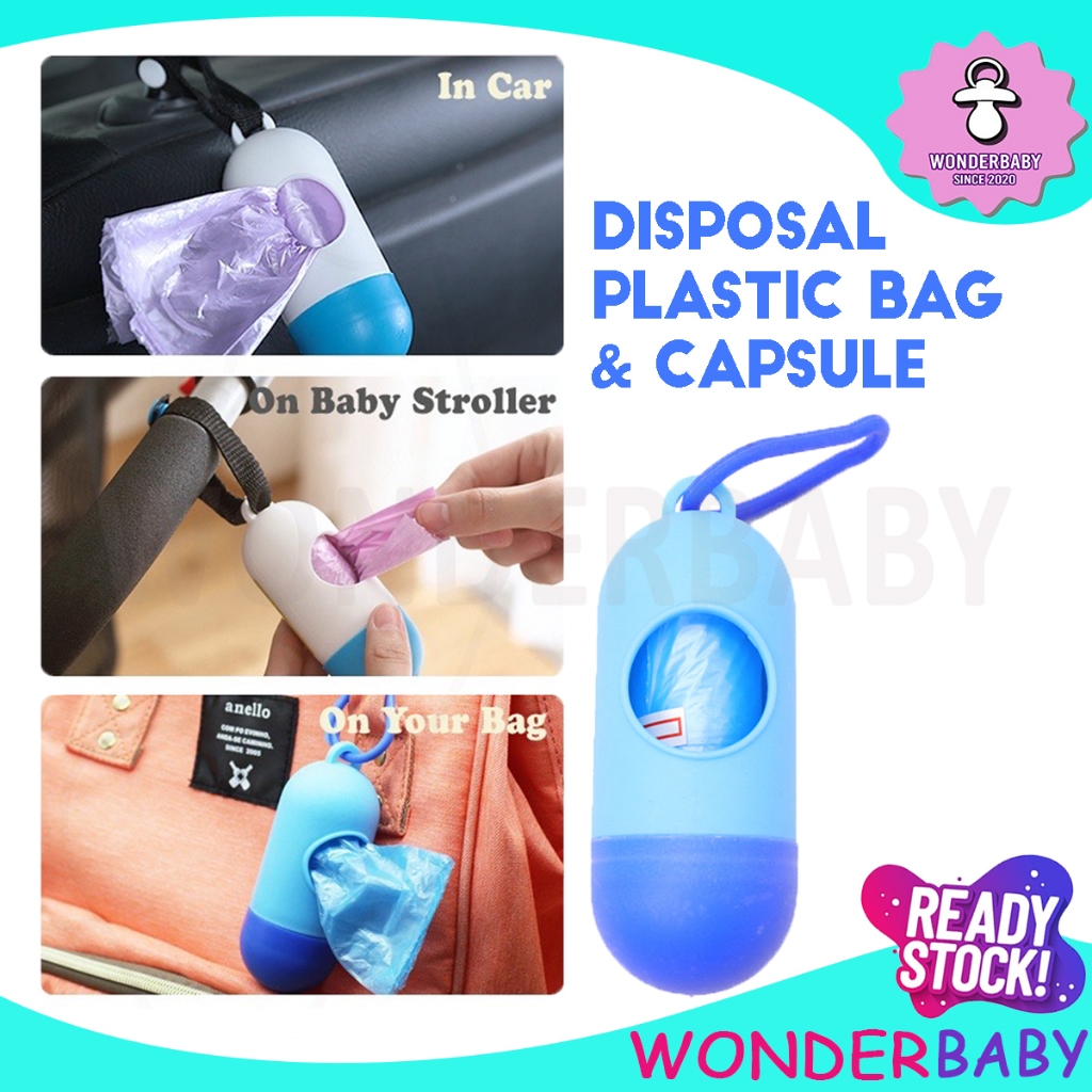 Wonderbaby 👼 Capsule Disposable Diaper Bag Refill | Baby Pampers Trash ...
