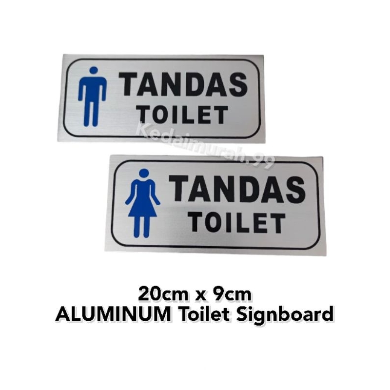 Aluminum Signboard Toilet Sticker/Toilet Signage/Sticker Tandas ...