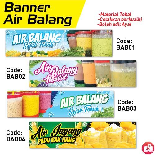 Banner Air Balang Minuman Canvas Tapauline Gerai Khemah | Shopee Malaysia