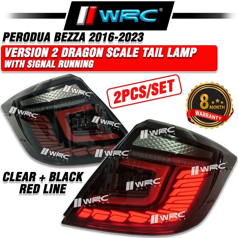 Perodua Bezza 2016 - Onwards V1 / V2 Dragon Scale Dynamic Tail Lamp ...