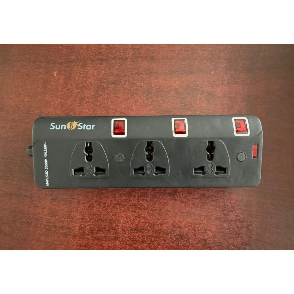 Sunstar Multiple Extension Wire Plug Trailing Socket Extension ...