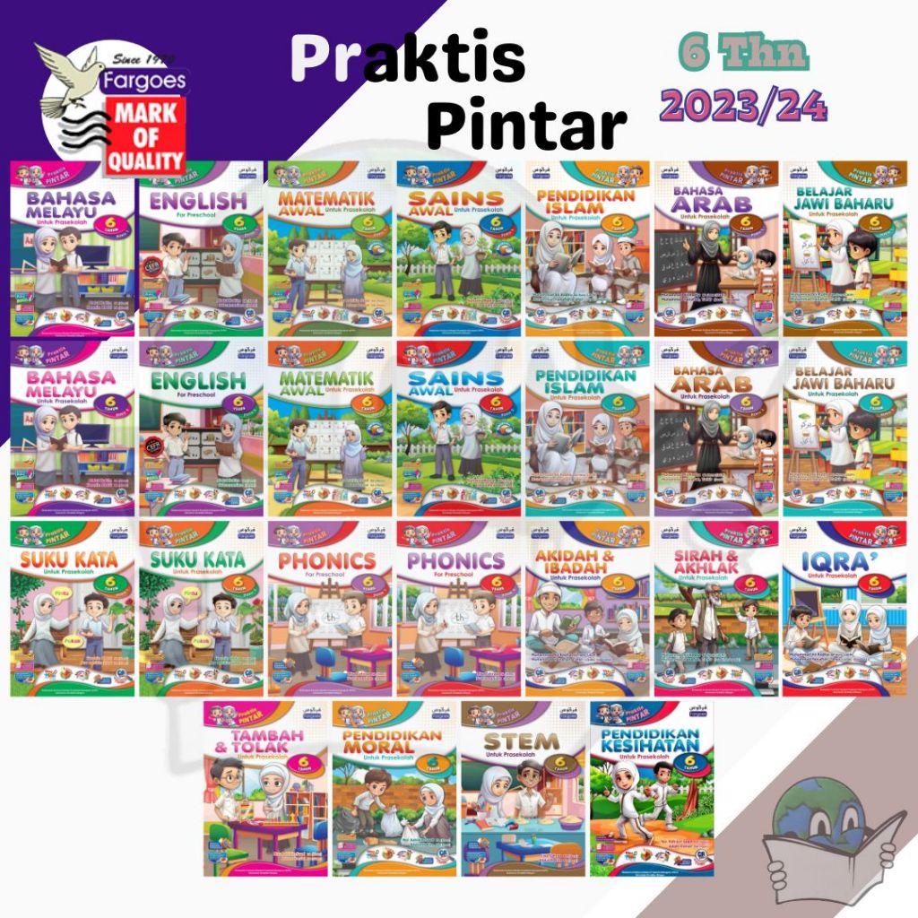 Prasekolah Praktis Pintar 2024 6 Tahun - BM/English/Mate/Sains/Islam ...